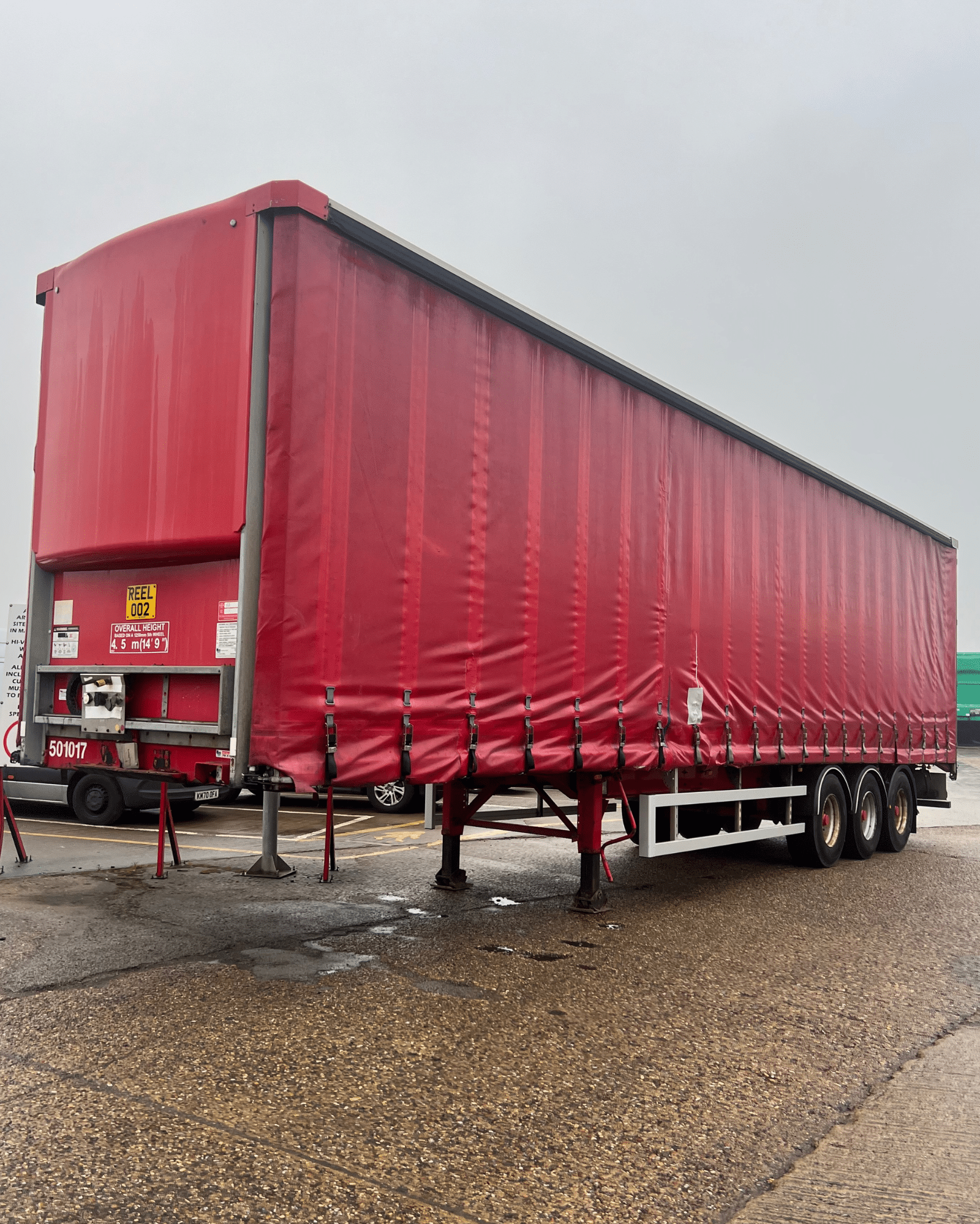 13.6m SDC Tri Axle Curtain Sider 4.5m (2010) 2x Available - BS Trailers